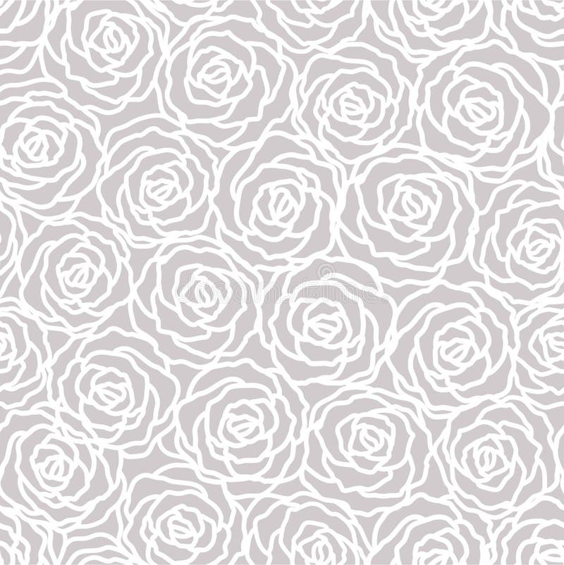 Seamless Floral Background with Roses Stock Vector - Illustration of ...