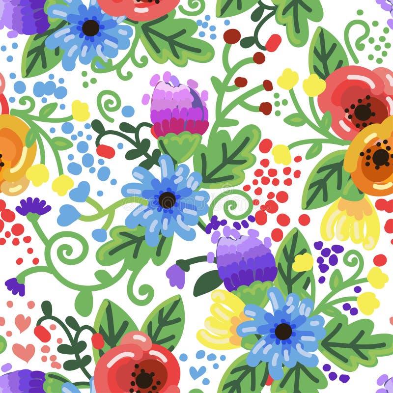 Seamless Floral Beautiful Texture Stock Vector - Illustration of ...