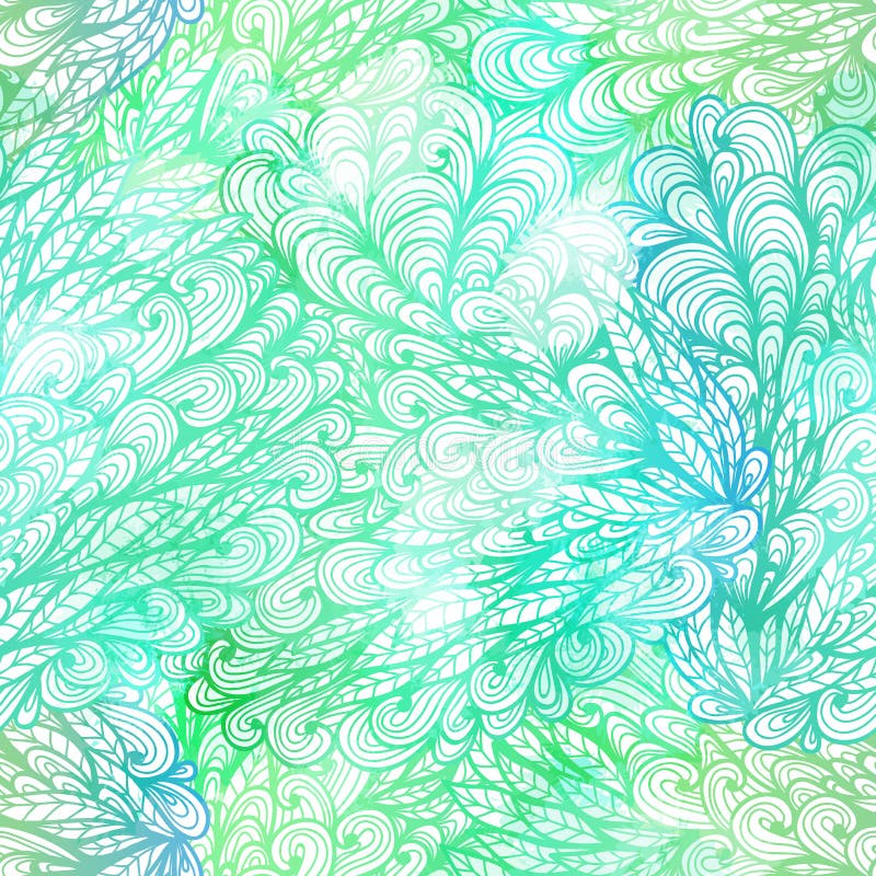 Seamless Floral Gradient Pattern Stock Vector - Illustration of blossom ...