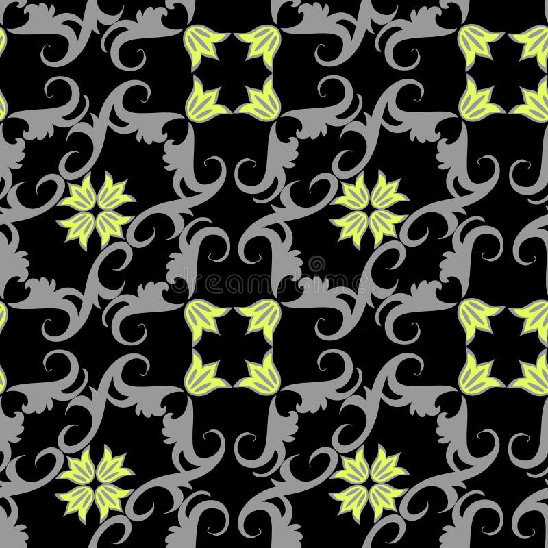 Seamless Floral Ornament Pattern Picture. Image: 9305294