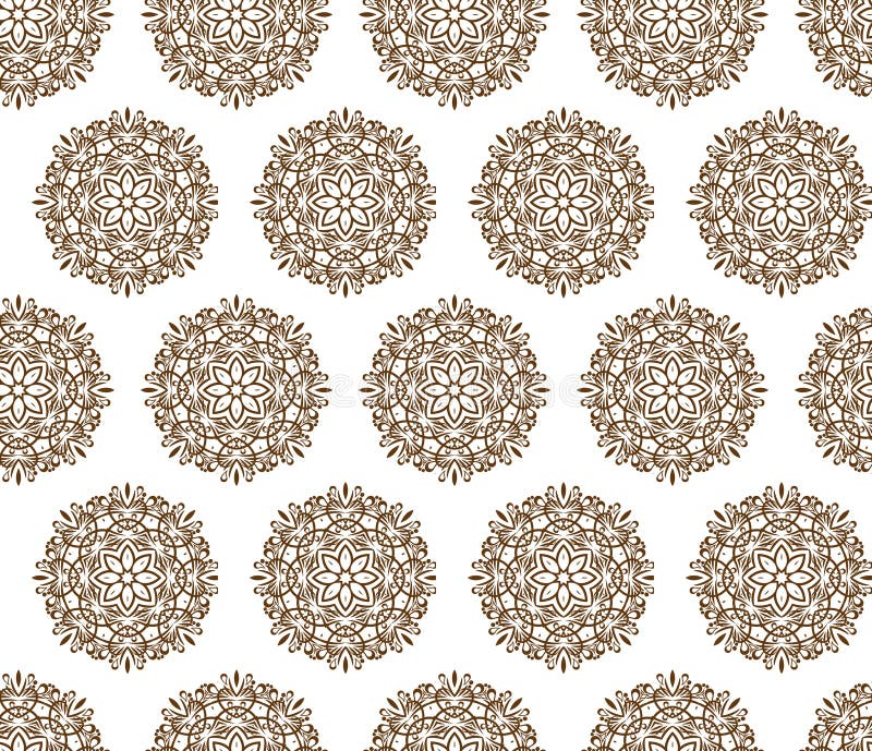 Seamless Floral Ornamental Background, Vector Stock Vector ...