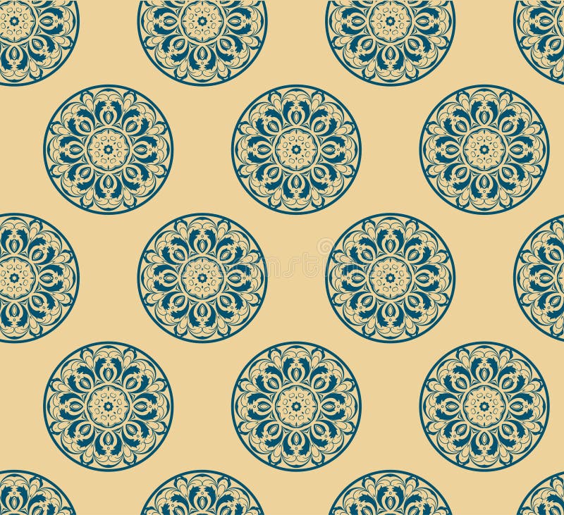 Seamless Floral Ornamental Vector Background Stock Vector ...