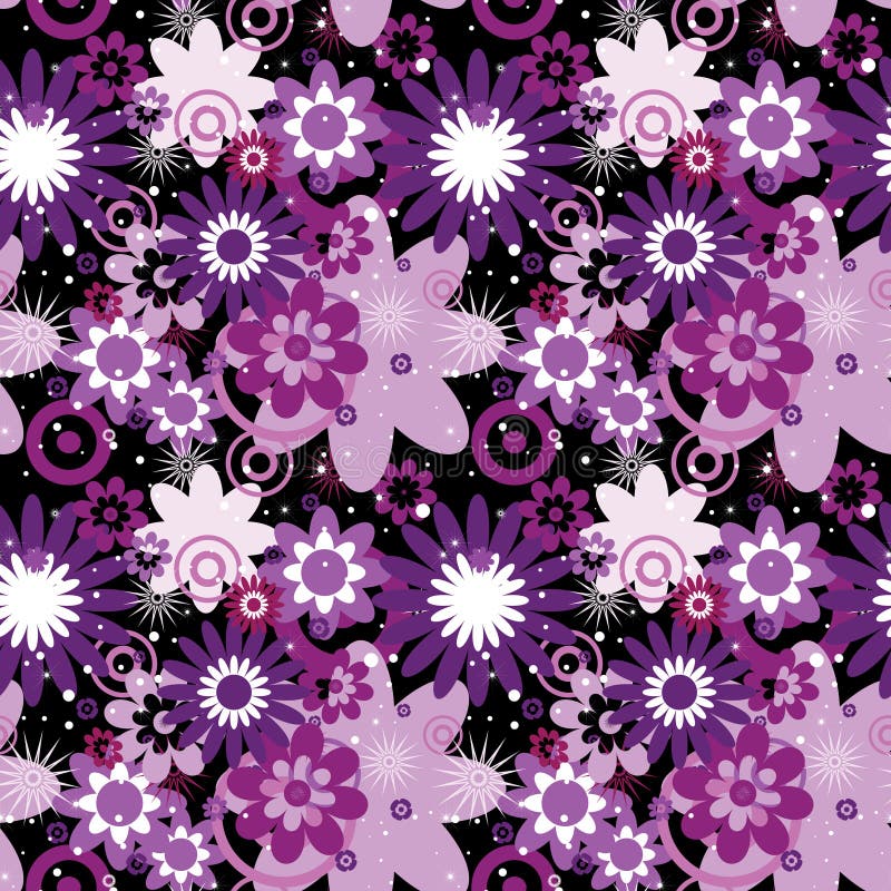 Purple Funky Pucci Seamless Repeat Pattern Stock Vector - Illustration ...
