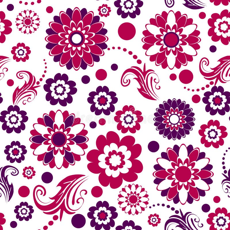 Floral seamless patterns stock vector. Illustration of elegance - 11160714
