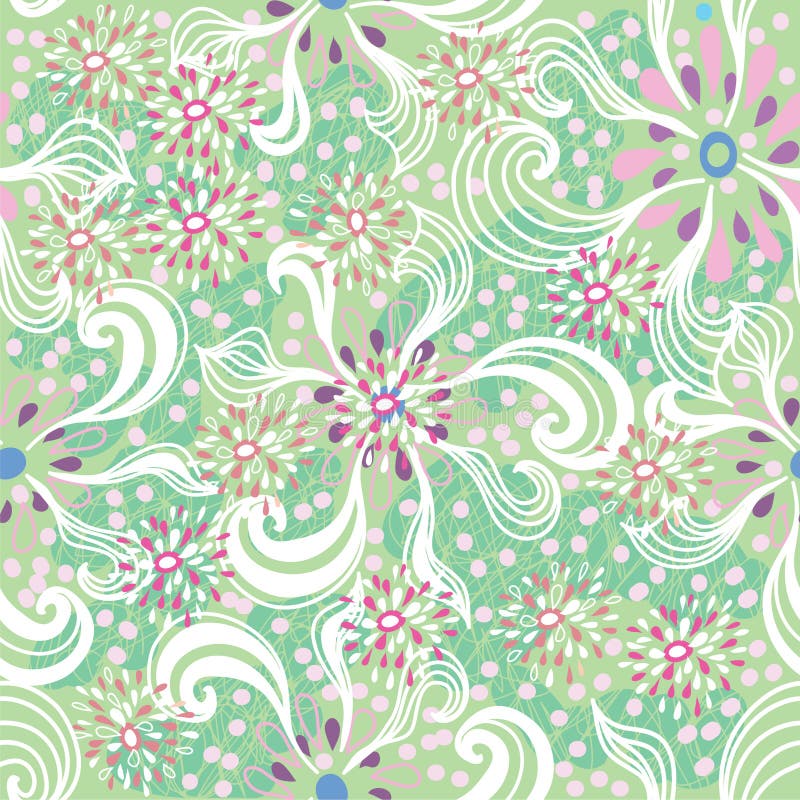 Seamless Spring Floral Background Stock Vector - Illustration of nature ... Seamless Spring Floral Background Stock Vector - Illustration of nature ...