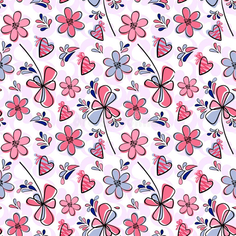 Seamless floral pattern stock vector. Illustration of modern - 14094677