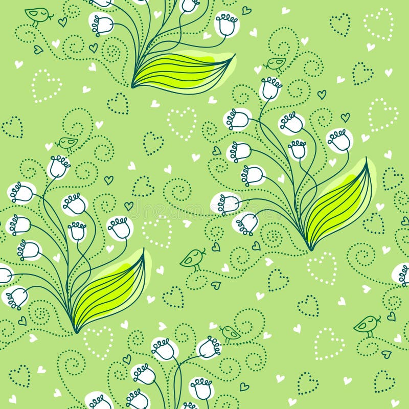 Seamless floral pattern stock vector. Illustration of fabric - 24326552