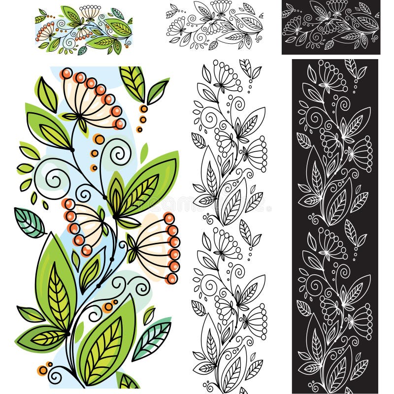 Seamless floral pattern stock vector. Illustration of beautiful - 45952302