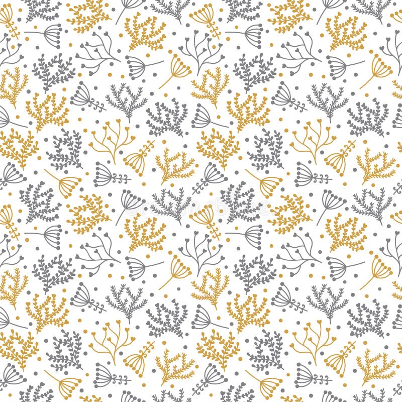 Seamless Floral Pattern. Cute Spring Background Stock Vector ...