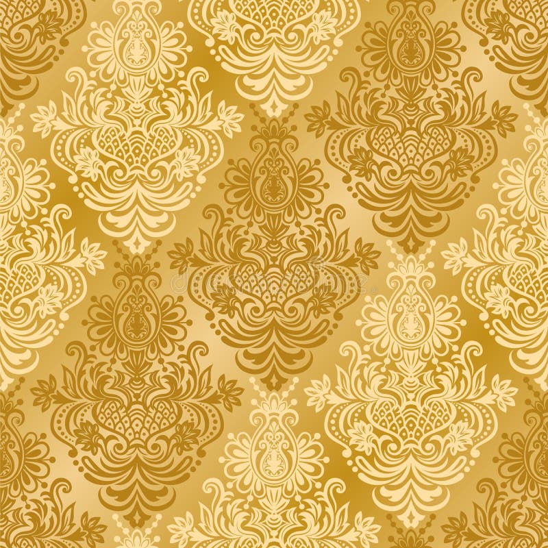 Vintage Seamless Background. Seamless Wallpaper Stock Vector ...