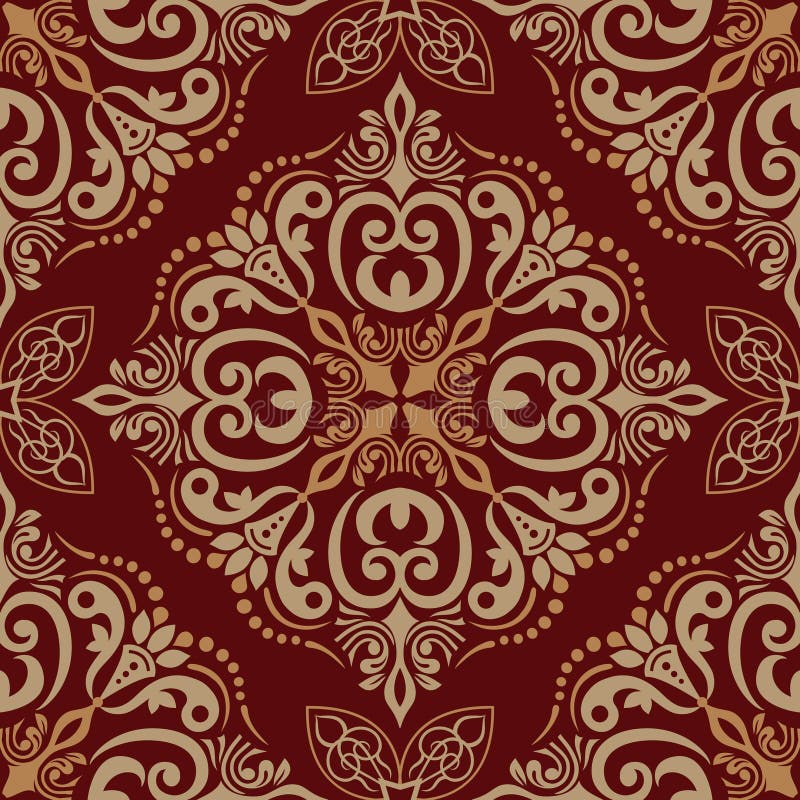 Vintage Seamless Background. Seamless Wallpaper Stock Vector ...