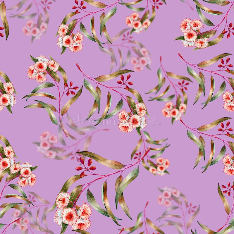 Seamless Floral Pattern, Digital All Over and Textile Design Stock ...