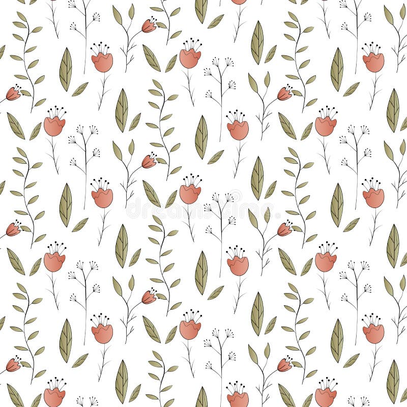 Seamless Floral Pattern. Flowers Texture Stock Vector - Illustration of ...