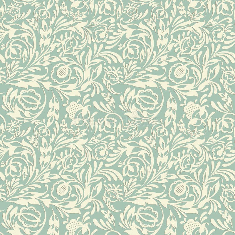 Seamless floral pattern stock vector. Illustration of pattern - 44712322