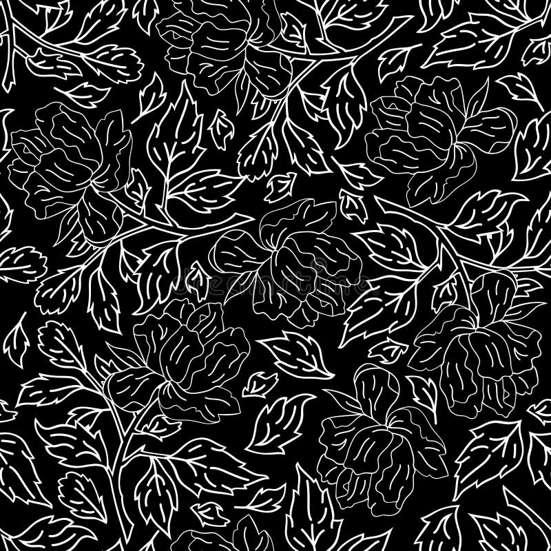 Seamless floral pattern stock vector. Illustration of blossom - 46675131