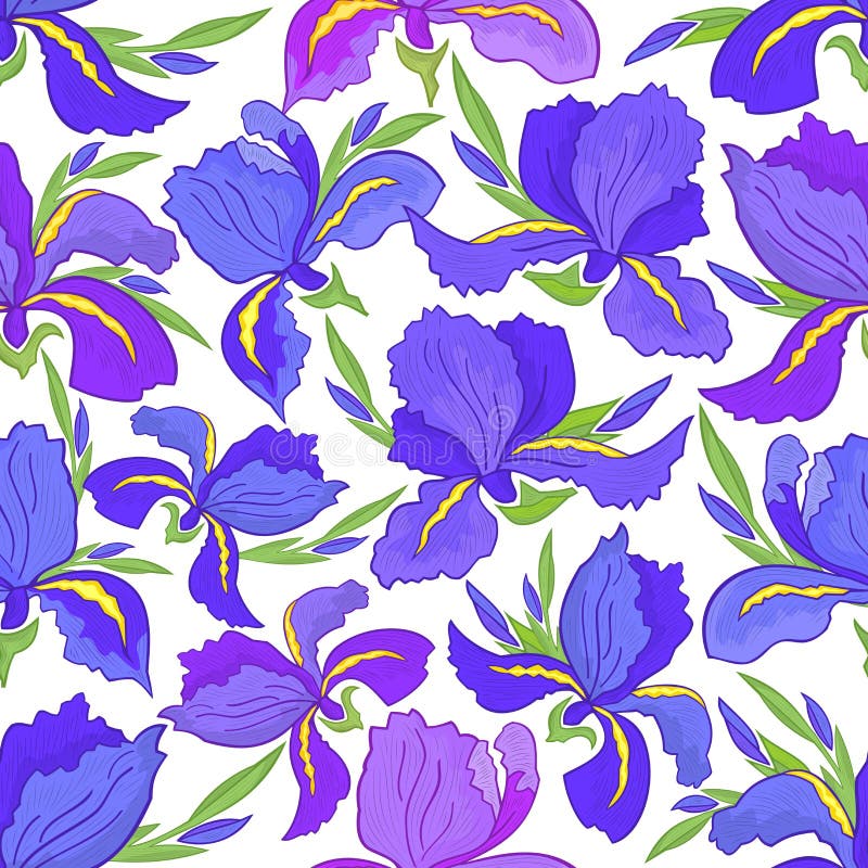 Seamless floral pattern stock vector. Illustration of blossom - 46675131
