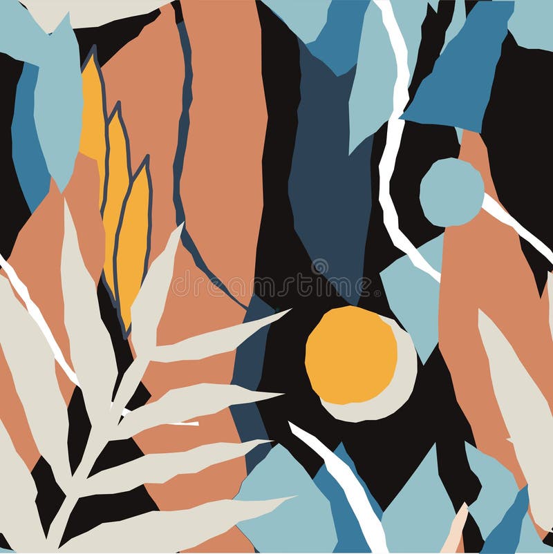 Seamless Floral Pattern. Modern Design, Vector Background Stock Vector ...