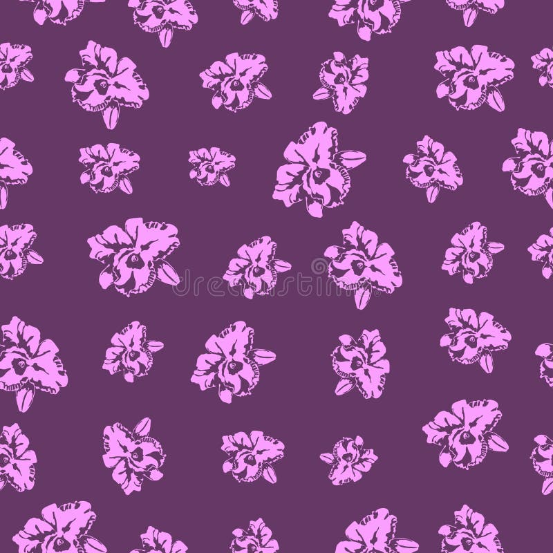 Seamless Floral Pattern Illustration Stock Illustration