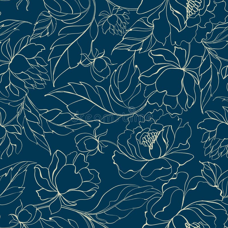 Seamless floral pattern stock vector. Illustration of beautiful - 30744529