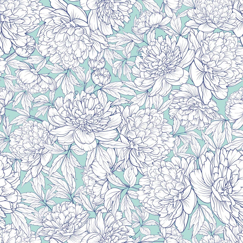 Seamless floral pattern stock vector. Illustration of beautiful - 30744529