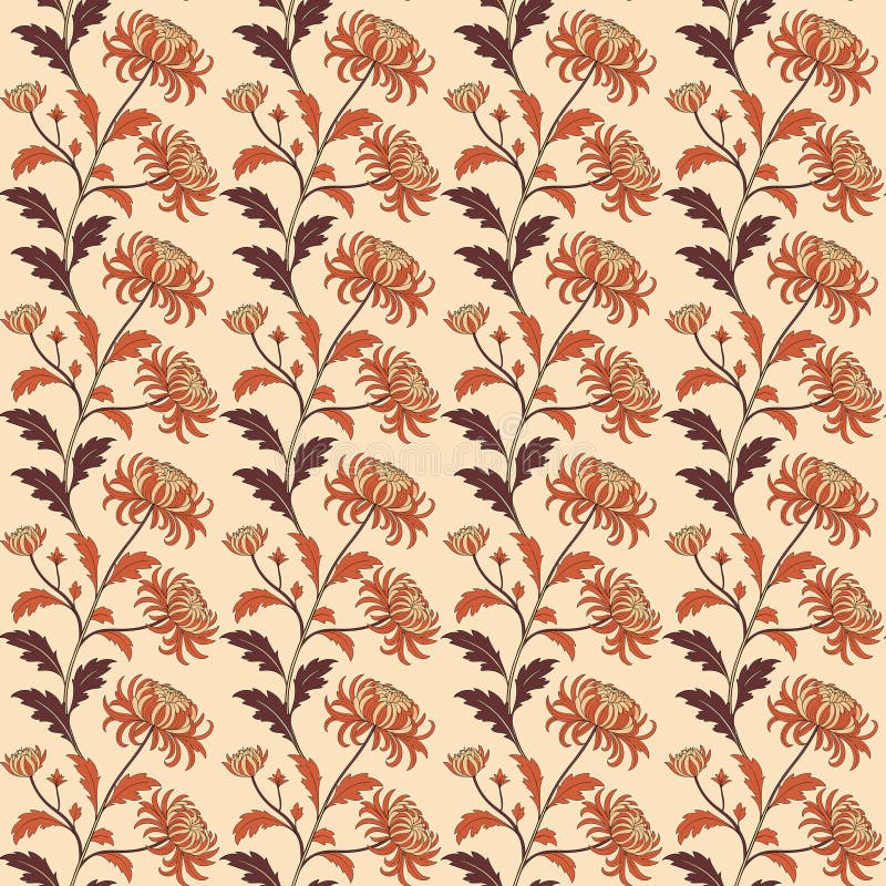 Seamless Floral Pattern with Repeating Blue Morning Glory Flowers and ...