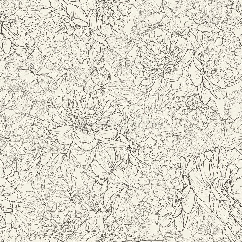 Seamless floral pattern stock vector. Illustration of beautiful - 30744529