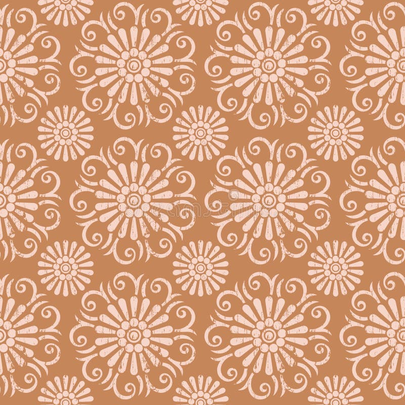 Simple Ornate Floral Design Element Stock Vector - Illustration of ...