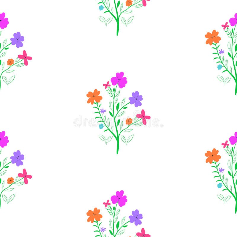 Flowered Tileable Pattern Stock Illustrations – 26 Flowered Tileable ...