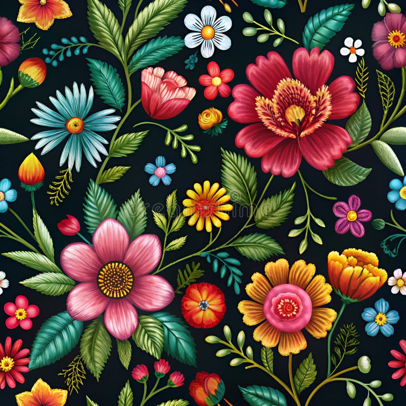 Seamless Floral Pattern, Textile Print, Textile, Fabric, Wallpaper ...