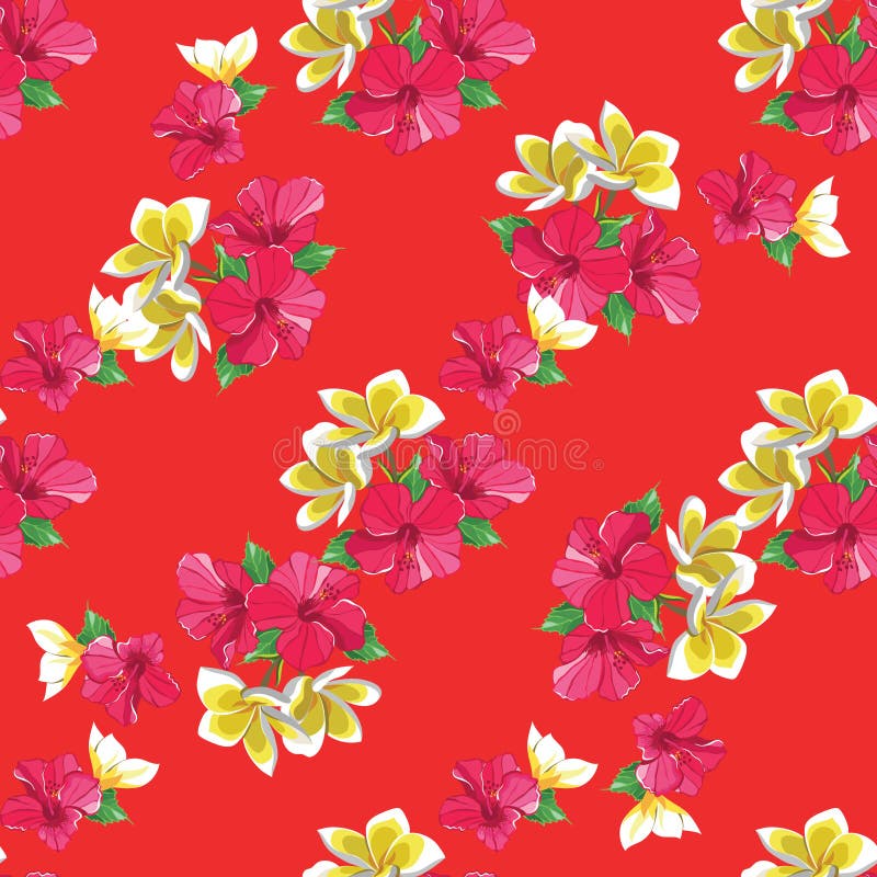 Seamless Floral Pattern with Tropical Flowers. Stock Vector ...