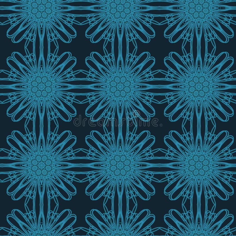 Seamless Floral Pattern with a Variety of Floral Motifs. Stock ...