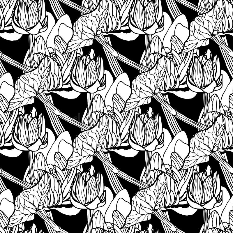 Seamless Floral Pattern Vector Illustration Stock Vector - Illustration ...