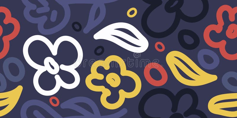 Seamless Floral Pattern. Plants Texture Design for Textile. Seamless ...