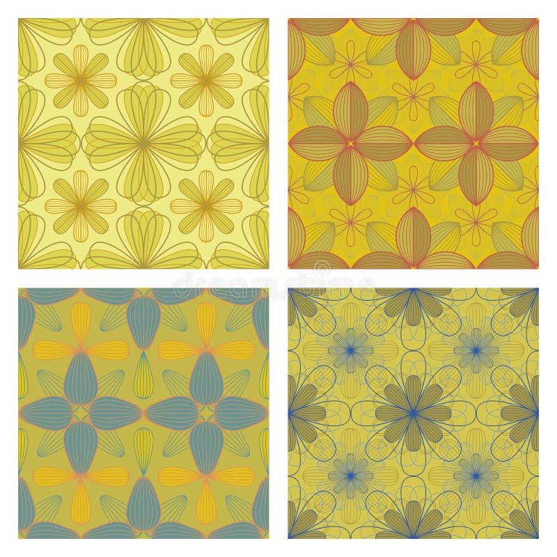 Seamless floral patterns stock vector. Illustration of floral - 15475131