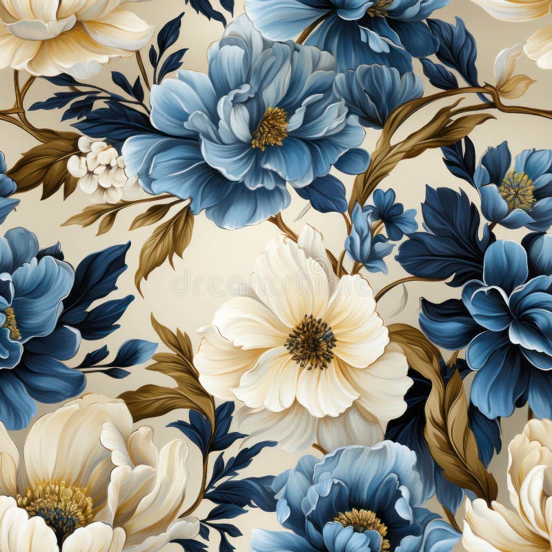 Seamless Floral Patterns Floral Luxury Pattern Vintage Patterns Ai ...
