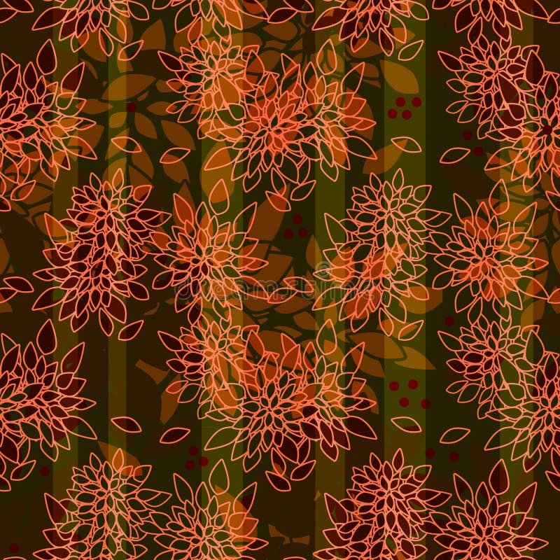 Seamless Floral Simple Cute Pattern Stock Illustration - Illustration ...