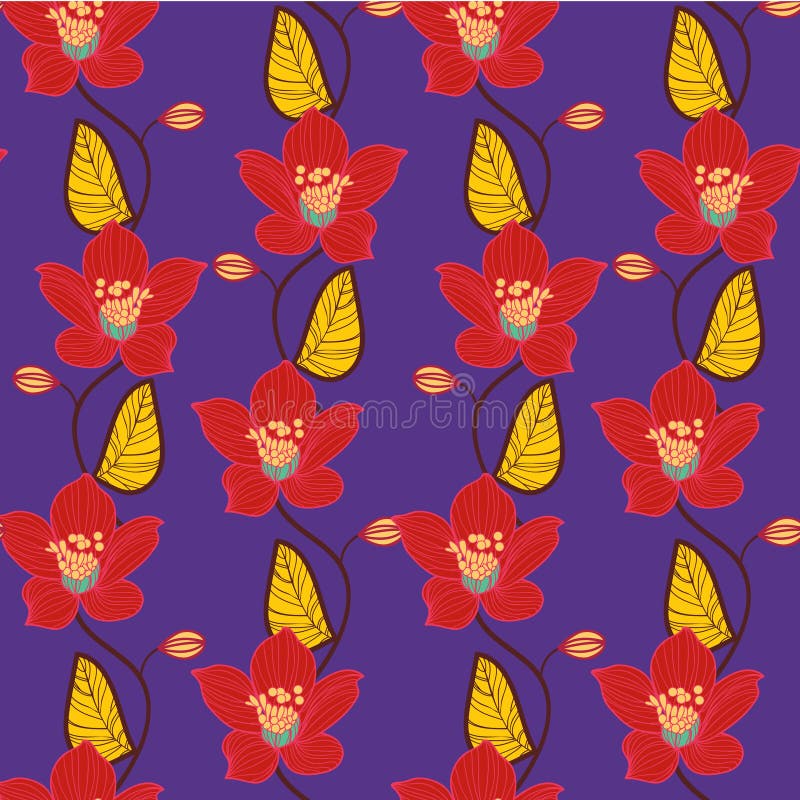 Seamless floral texture stock vector. Illustration of design - 27776128