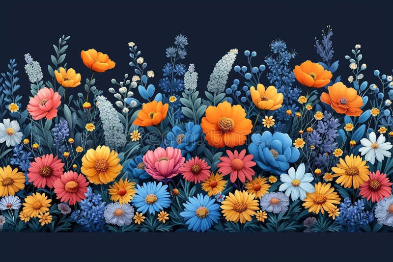 Floral vector background stock illustration. Illustration of decoration ...
