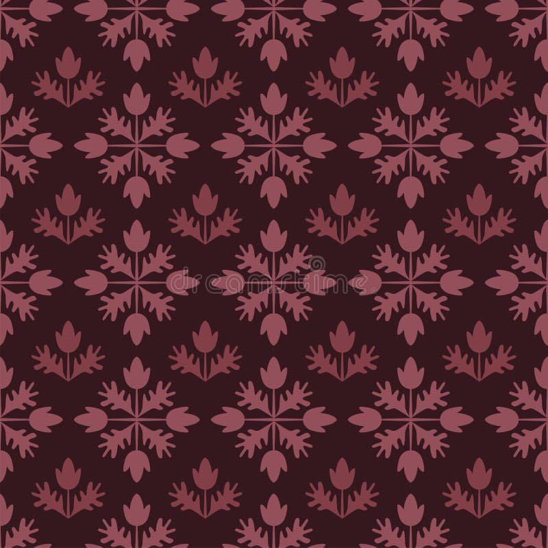 Seamless Floral Vinousbackground in Damascus Stock Vector ...