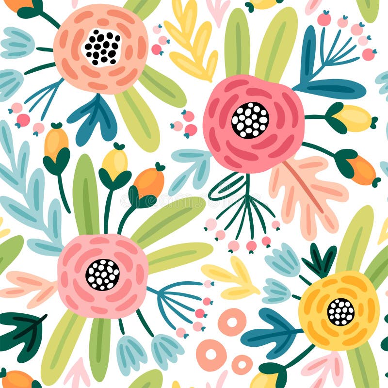 Seamless Flourish Background-pattern Stock Vector - Illustration of ...