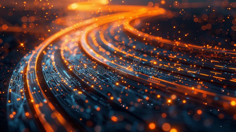 Seamless Flow of Roads and Routes Background Generative AI Stock ...