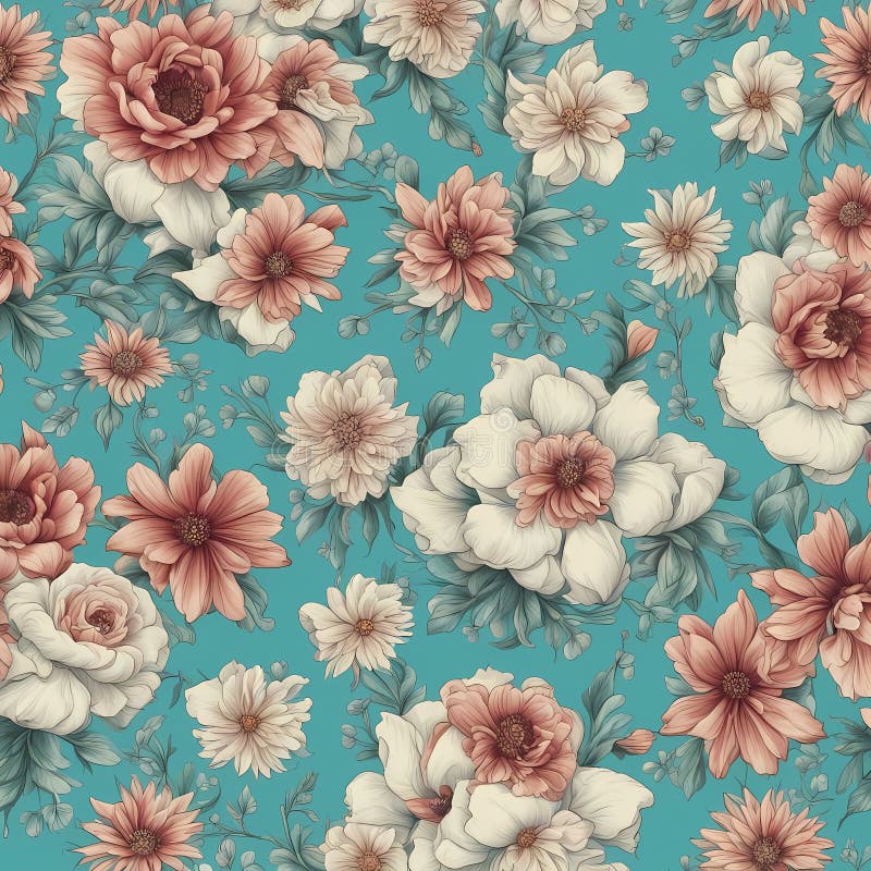 717 Pink Flowers Blue Aqua Background Stock Photos - Free & Royalty ...
