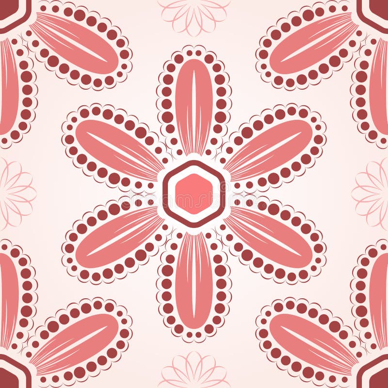 Seamless Flower Bud Pattern Stock Vector - Illustration of ornate ...