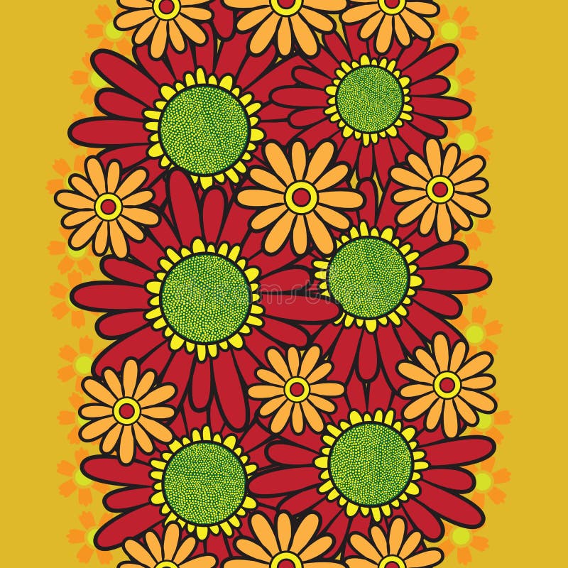 Seamless flower pattern stock illustration. Illustration of creativity ...