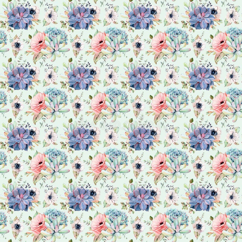 Seamless Flower Pattern Design for Digital Print Fabric Multicolored ...