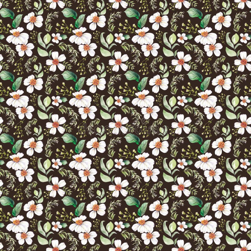 Seamless Flower Pattern Design for Digital Print Fabric Stock ... Seamless Flower Pattern Design for Digital Print Fabric Stock ...