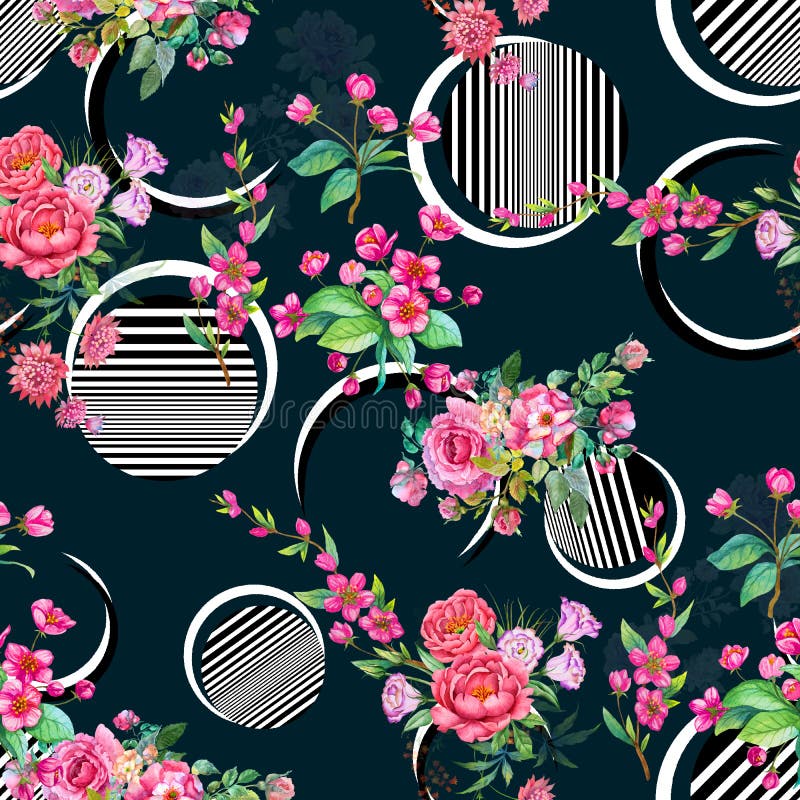 Seamless Flower Pattern, Floral Allover Design,Textile Design.with ...