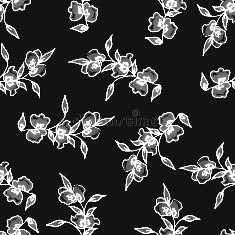 Seamless Flower Pattern. Gentle Spring and Summer Flowers. Print for ...