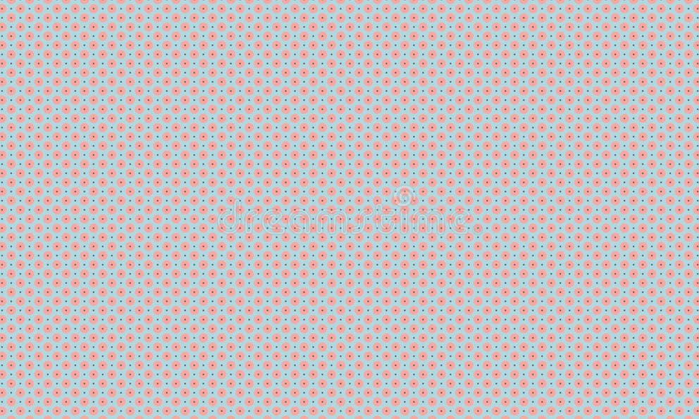 Seamless Flower Pattern with Overlapping Circular Petal Motifs Stock ...