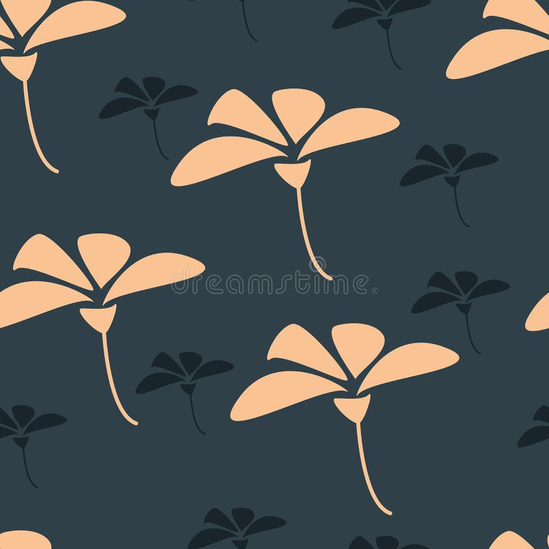 Seamless flower pattern. stock vector. Illustration of blue - 92258534
